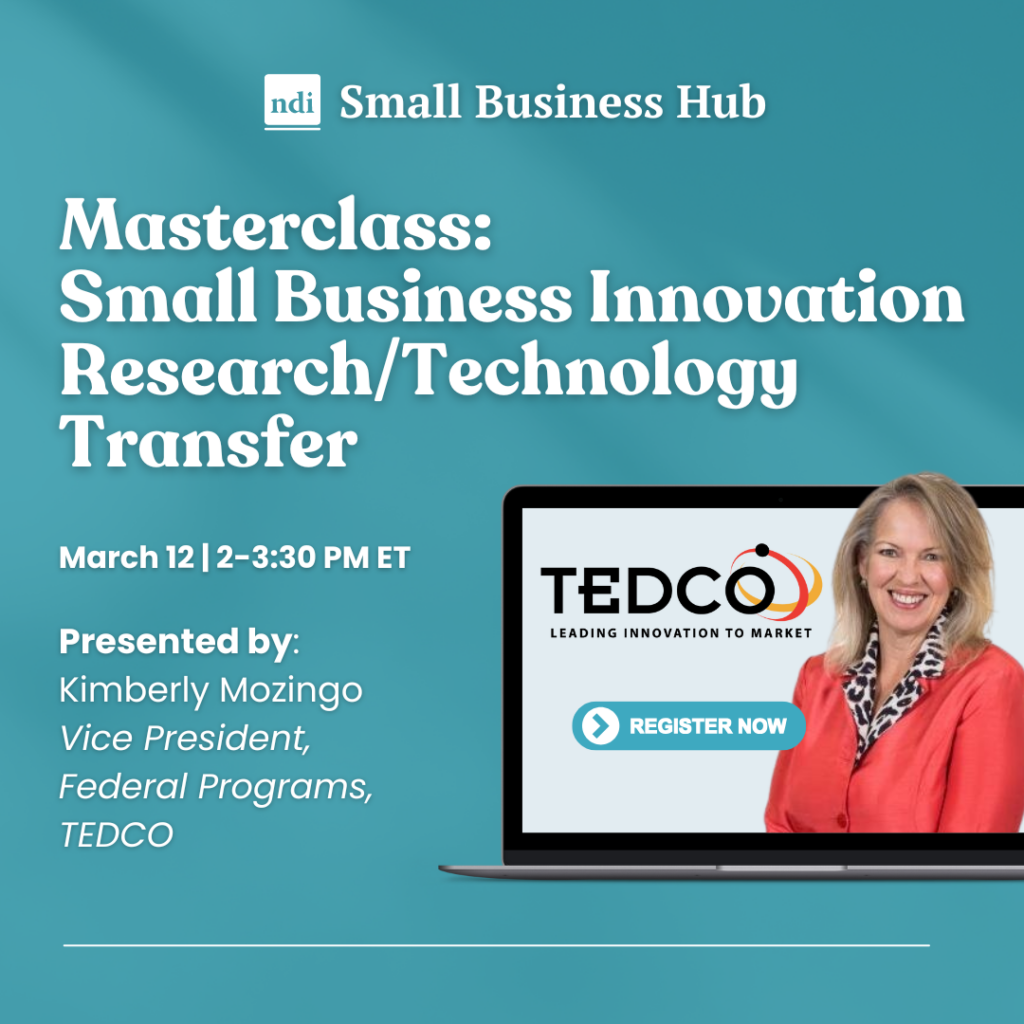Small Business Innovation Research/ Technology Transfer (SBIR/STTR ...